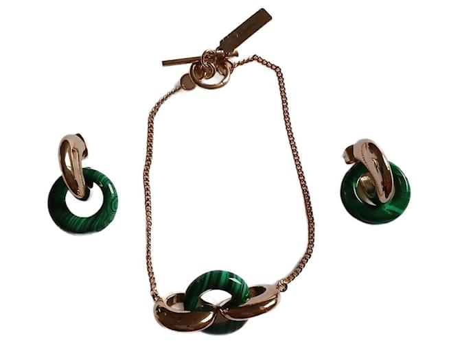 Victoria Beckham Resin lapis Golden Light green ref.2574076 - Joli Closet