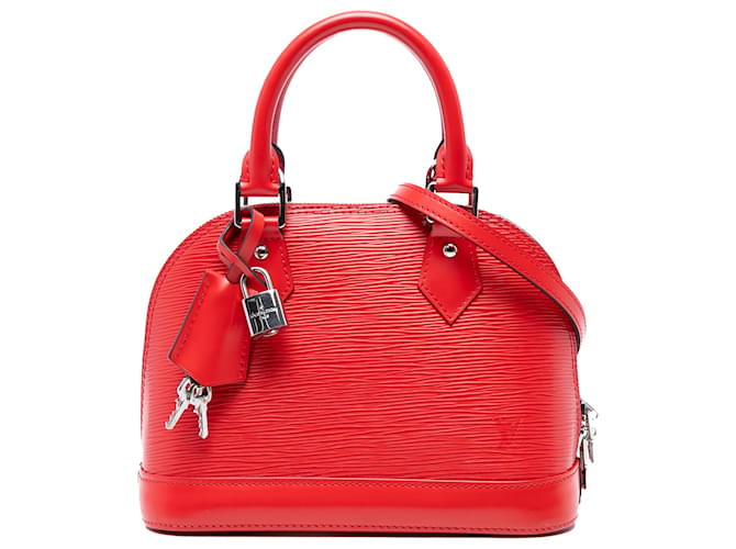 Louis Vuitton Red Epi Alma BB Leather ref.2578067 - Joli Closet