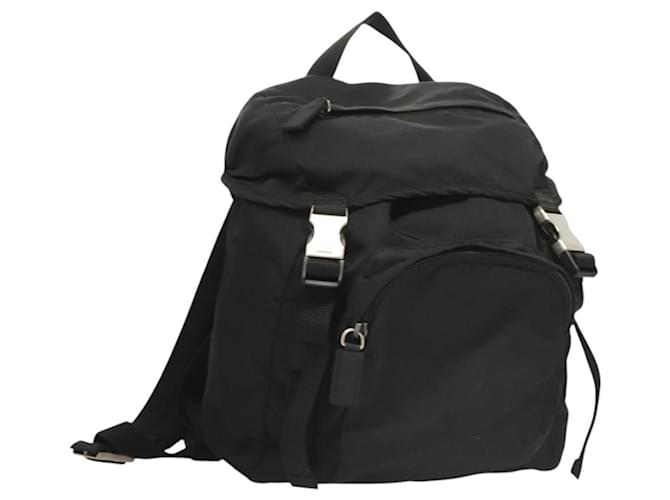 Prada Double Buckle Backpack Tessuto Small Black Nylon ref.2579971 ...