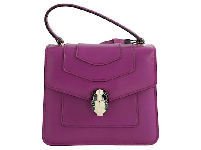 Bulgari Purple leather shoulder bag ref.2587927 - Joli Closet