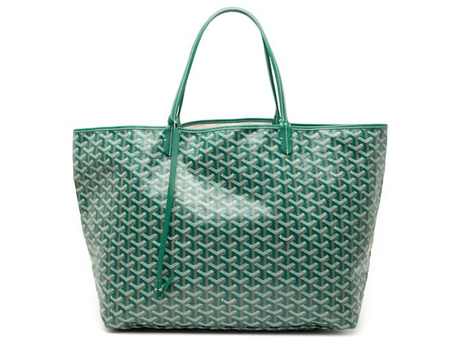Goyard Verde Goyardine Saint Louis GM Vitello simile a un vitello Panno ...