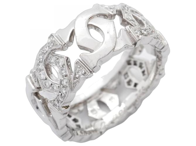 Cartier Entrelacé Ring in 18K White Gold ref.2589617 - Joli Closet