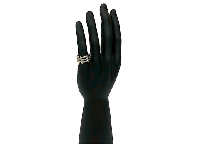 Tiffany & Co. Tiffany Gate Ring Silvery Golden White gold Silver ref ...