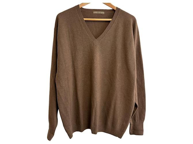 Autre Marque Y's for men Vintage V-neck Knitwear Brown ref.2623126 ...