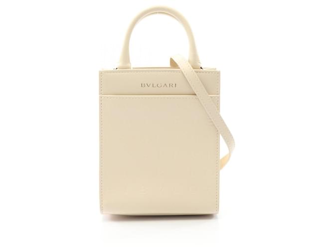 Bulgari Bvlgari Infiniteum Mini Handbag White Leather ref.2626719 ...