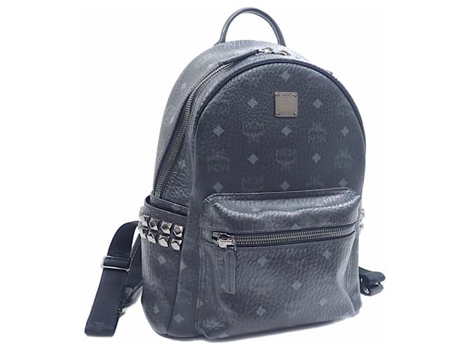 MCM Side Stud Backpack Black Cloth ref.2646536 - Joli Closet
