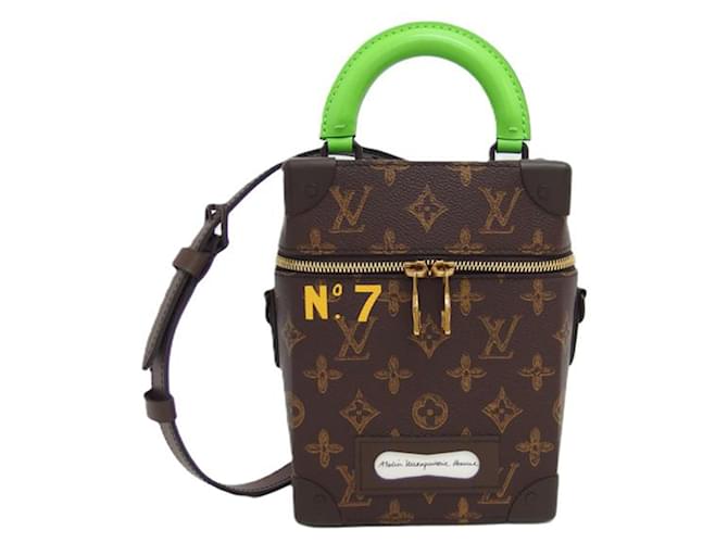 Louis Vuitton PVC Vertical Box Trunk Brown Cloth ref.2680262 - Joli Closet
