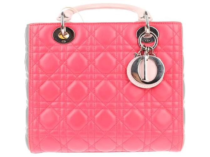 Dior Lady Dior Pink Leather ref.569584 - Joli Closet