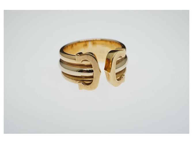 Cartier Goldring Kollektion C de Cartier 52 Gold hardware WeiBgold Gelbes Gold Rosegold ref.593374 Joli Closet