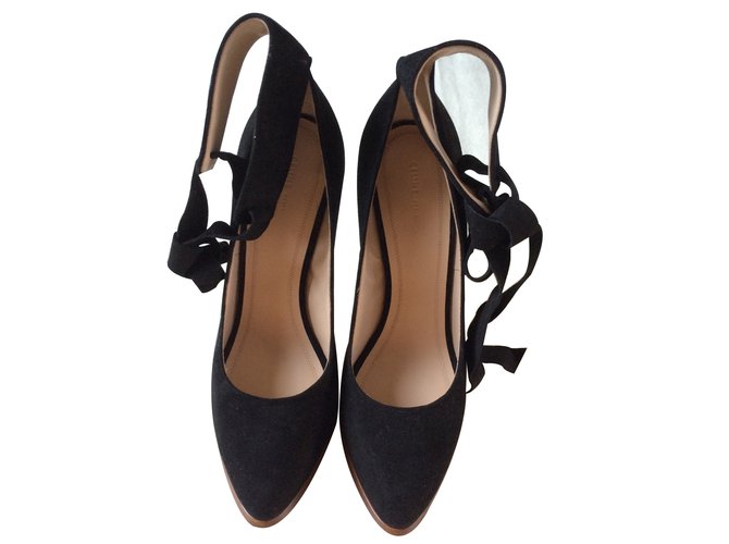 Céline Heels Black Deerskin ref.11092 - Joli Closet