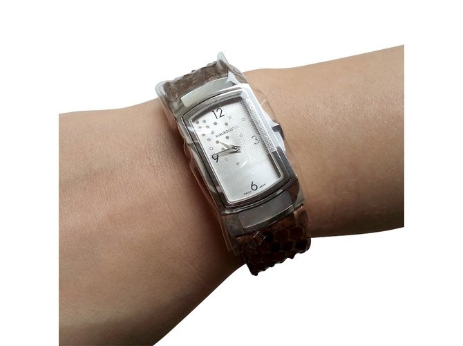Mauboussin Montre Femme "L'heure du Python" - Boîtier réversible ...