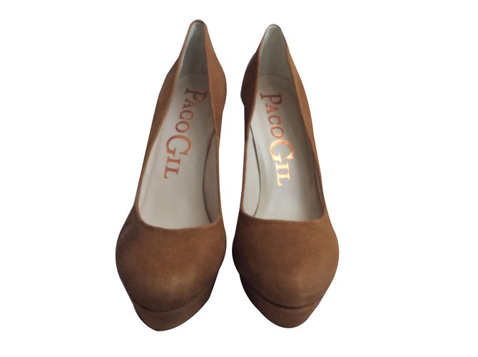 Paco Gil Heels Caramel Leather ref.23851 - Joli Closet