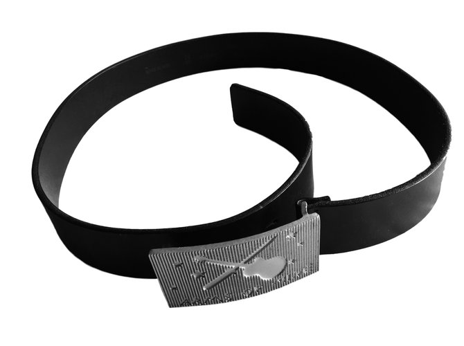 Apc Belt Black Leather ref.26178 - Joli Closet