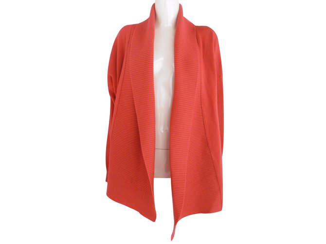 Vintage Gianni Versace Wool Long Cardigan Red ref.33144 - Joli Closet
