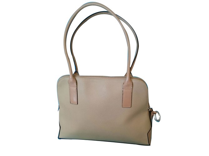 Séquoia Sac à main Cuir Beige ref.38079 - Joli Closet