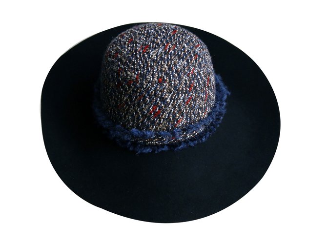 Chapeau femme CHANEL Tweed Multicolore ref.38125 - Joli Closet