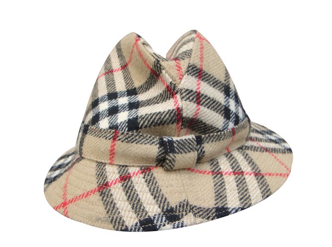 Burberry Chapeaux Laine Beige ref.41700 - Joli Closet