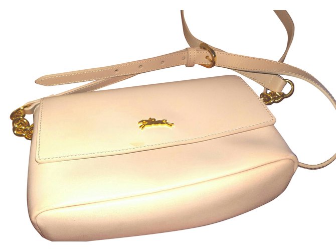 Longchamp Handbag Beige Leather ref.66216 - Joli Closet