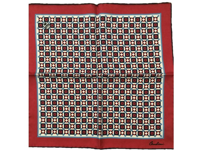 Corneliani Scarf Dark red Silk ref.79508 - Joli Closet