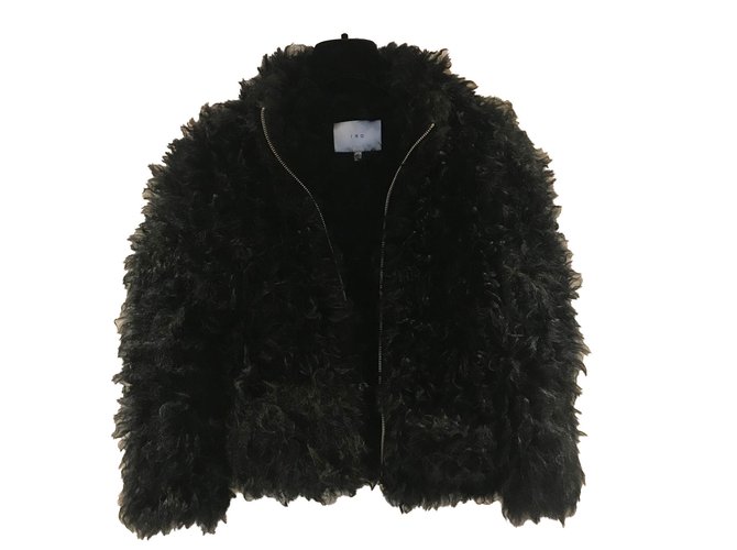 Iro Jackets Black Fur ref.88729 - Joli Closet
