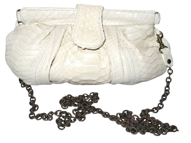 Abaco Handbags Cream Python ref.91637 - Joli Closet