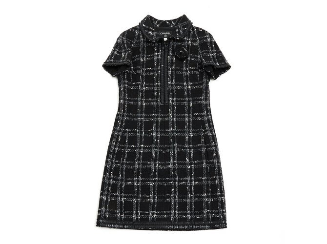 Chanel BLACK TWEED FR38 Cotton ref.107518 - Joli Closet