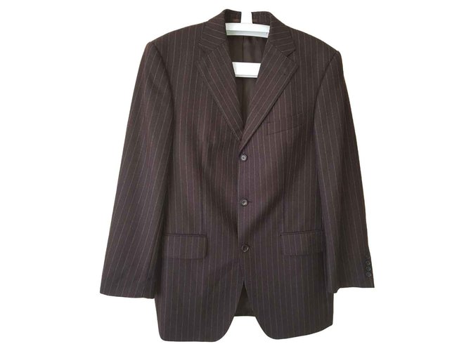 Windsor Brown Multiple colors Beige Dark red Wool ref.108105 - Joli Closet