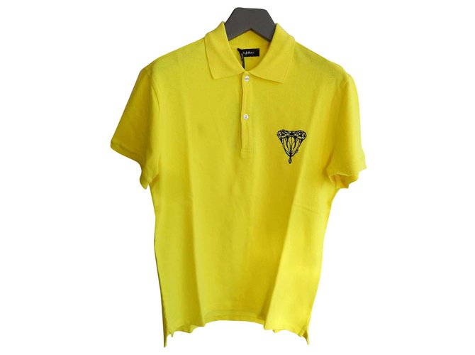 NOUVEAU T-SHIRT POLO JAUNE POUR HOMMES BYBLOS Coton ref.111520 - Joli ...