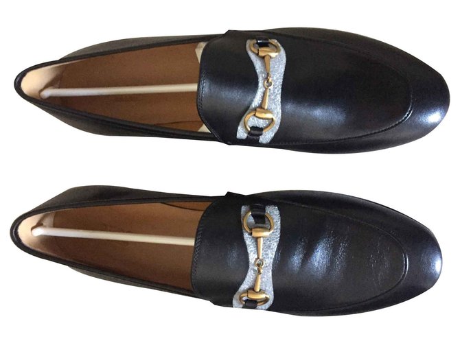 Gucci Mocassins Jordan Cuir Noir ref.113301 - Joli Closet