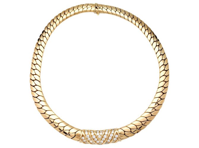 Collier Mauboussin en or jaune et diamants. ref.113516 - Joli Closet