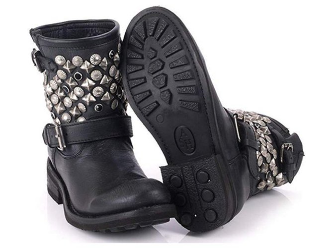 Ash Bottines Cuir Noir ref.115235 - Joli Closet