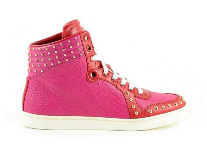 Gucci sneakers new Fuschia Leather ref.122441 - Joli Closet