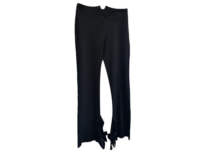 Valentino smoking pants Black Wool Viscose ref.129169 - Joli Closet