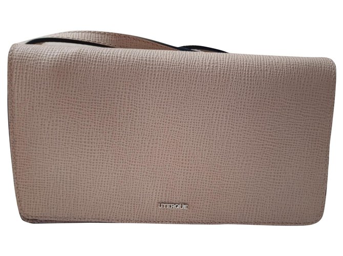 Uterque Handbags Beige Leather ref.149682 - Joli Closet