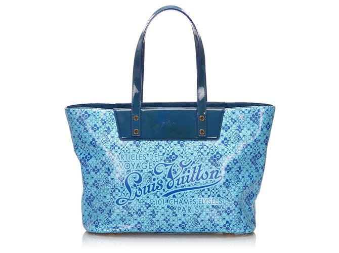 Louis Vuitton Blue Cosmic Blossom PM Leather Plastic ref.150290 - Joli ...