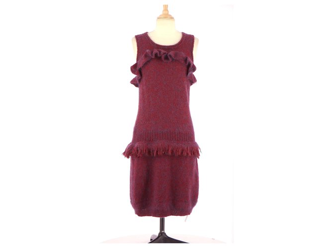 Rodier robe Dark red Mohair ref.150359 - Joli Closet