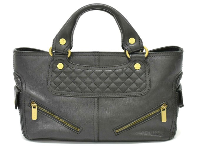 Céline Boogie Macadam Black Leather ref.151493 - Joli Closet