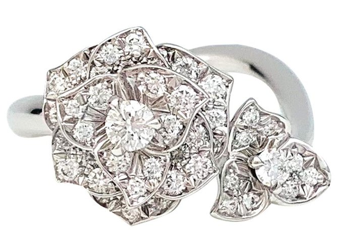 Piaget ring "Rose" model in white gold, diamants. ref.157013 - Joli Closet