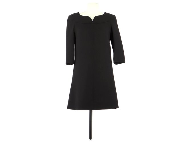 Courreges Robe Laine Noir ref.162312 - Joli Closet