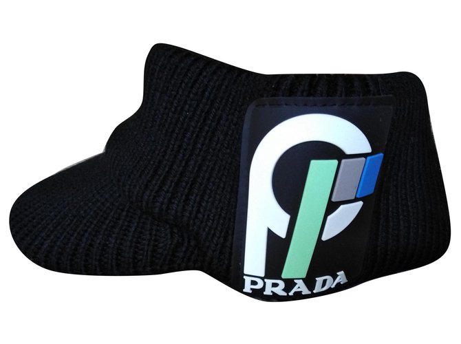 Prada Visor Black Wool ref.167629 - Joli Closet