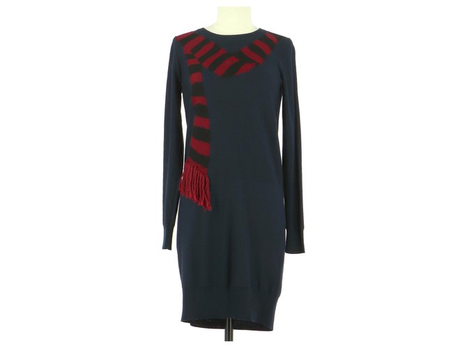 Sonia By Sonia Rykiel Robe Laine Bleu Marine ref.177273 - Joli Closet
