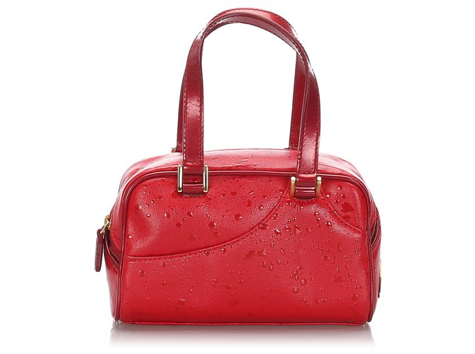 Dior Red Leather Handbag Pony-style calfskin ref.178253 - Joli Closet
