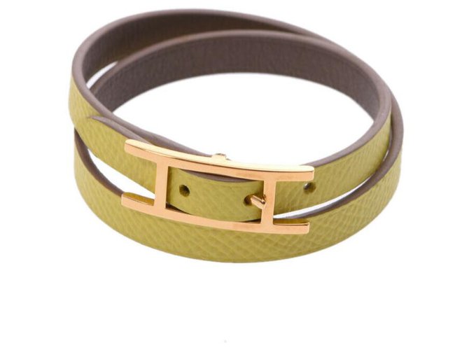 Hermès API 3 Green Leather ref.178496 - Joli Closet