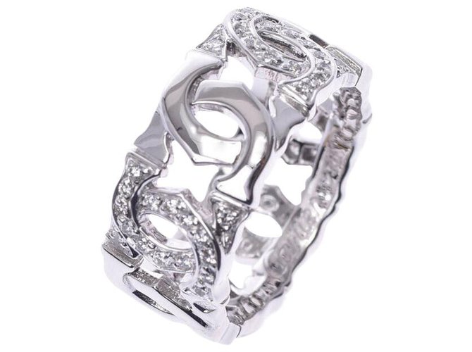 Cartier Entrelaces diamond # 50 Silvery White gold ref.181653 - Joli Closet