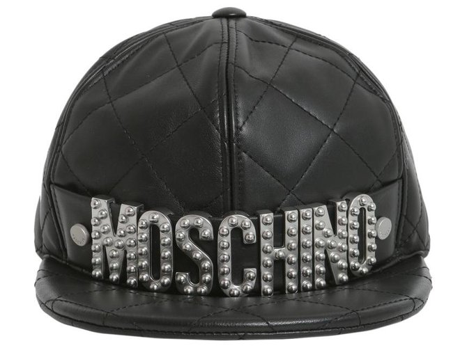 Moschino cap new Black Leather ref.190118 - Joli Closet