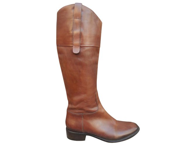 Sartore p riding boots 39 Brown Leather ref.190385 - Joli Closet