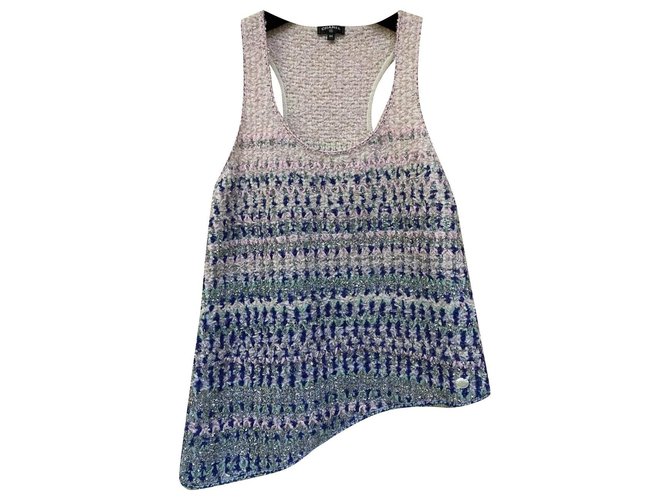 $2,2k CHANEL Runway 2018 CC Logo Mini-robe en cachemire taille tunique ...