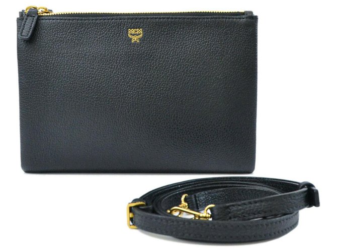 MCM Handbag Black Leather ref.207417 - Joli Closet