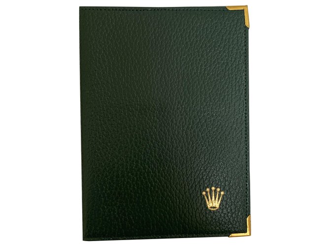 ROLEX GREEN LEATHER WALLET ref.214276 - Joli Closet