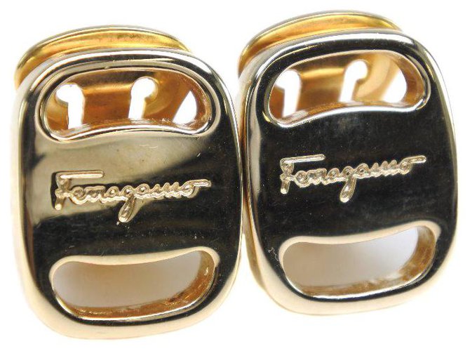 Salvatore Ferragamo Earring Golden Gold-plated ref.240393 - Joli Closet